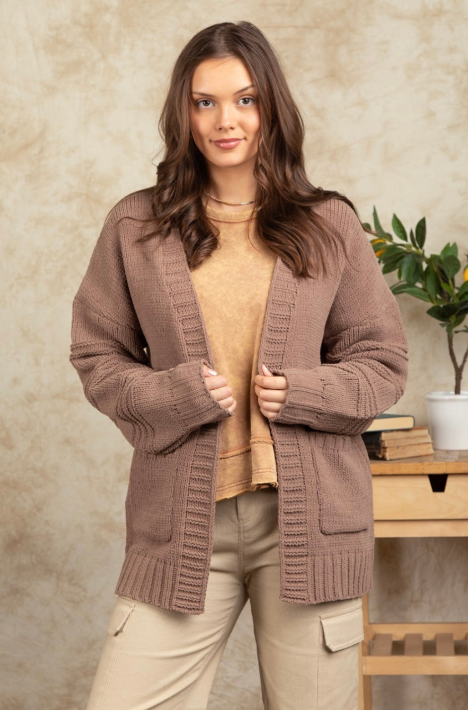 Mocha Cardigan – Perfect Little Peach
